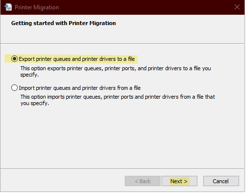 How to Backup and Restore Printers using PRINTBRM in Windows